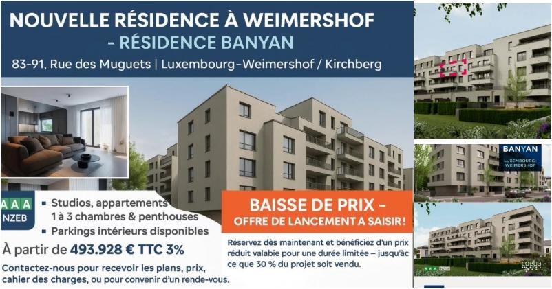 Appartement à vendre à 60, Rue des Muguets Luxembourg (RBV00061)